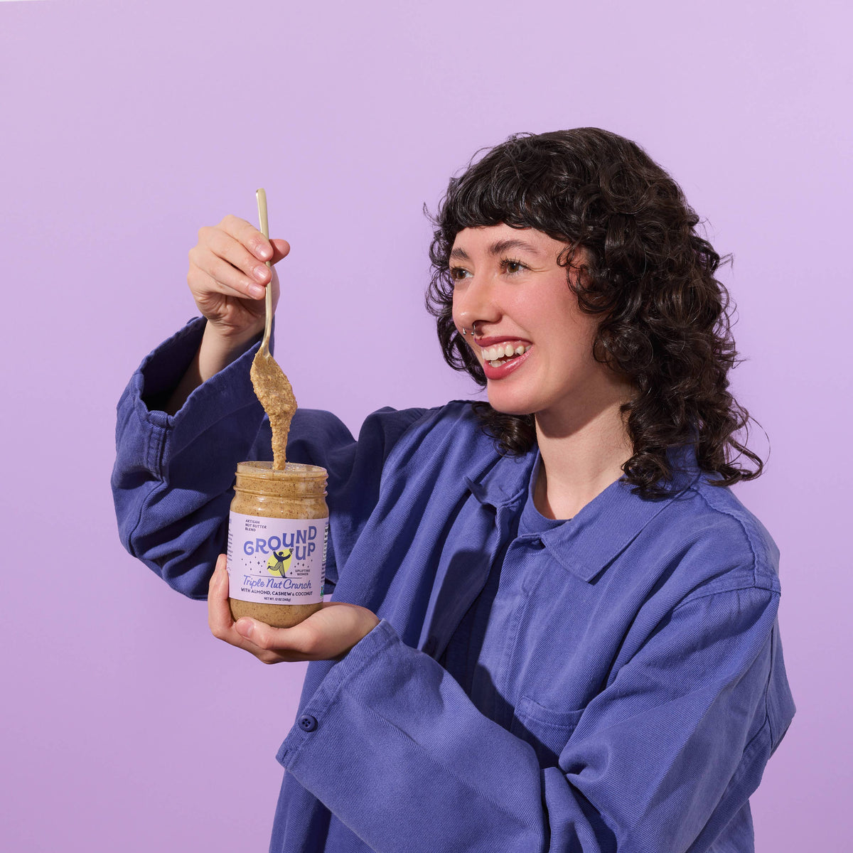 Ground Up Nut Butter 12oz - Triple Nut Crunch | Girl Meets Dirt